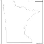 Blank Minnesota Map - Simple Outline for Learning
