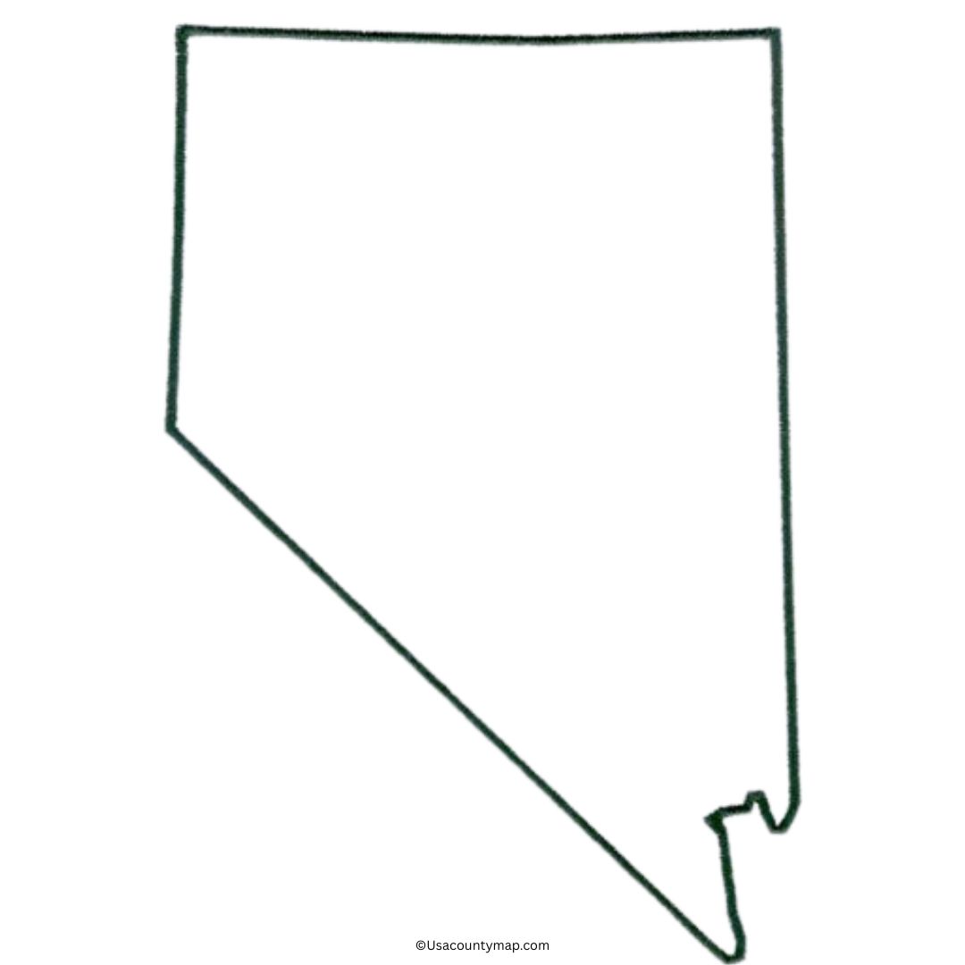 Blank Nevada Map - Clean Geographic Outline Sheet