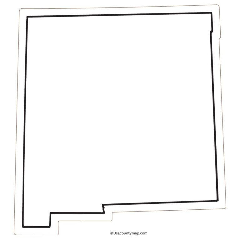 Blank New Mexico Map – Free Printable Resource