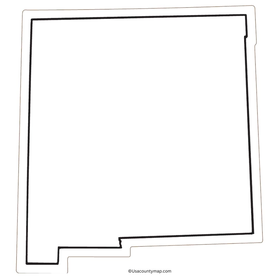 Blank New Mexico Map – Free Printable Resource