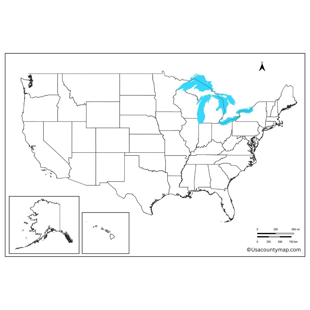 Blank USA Map – Printable & Customizable Resource