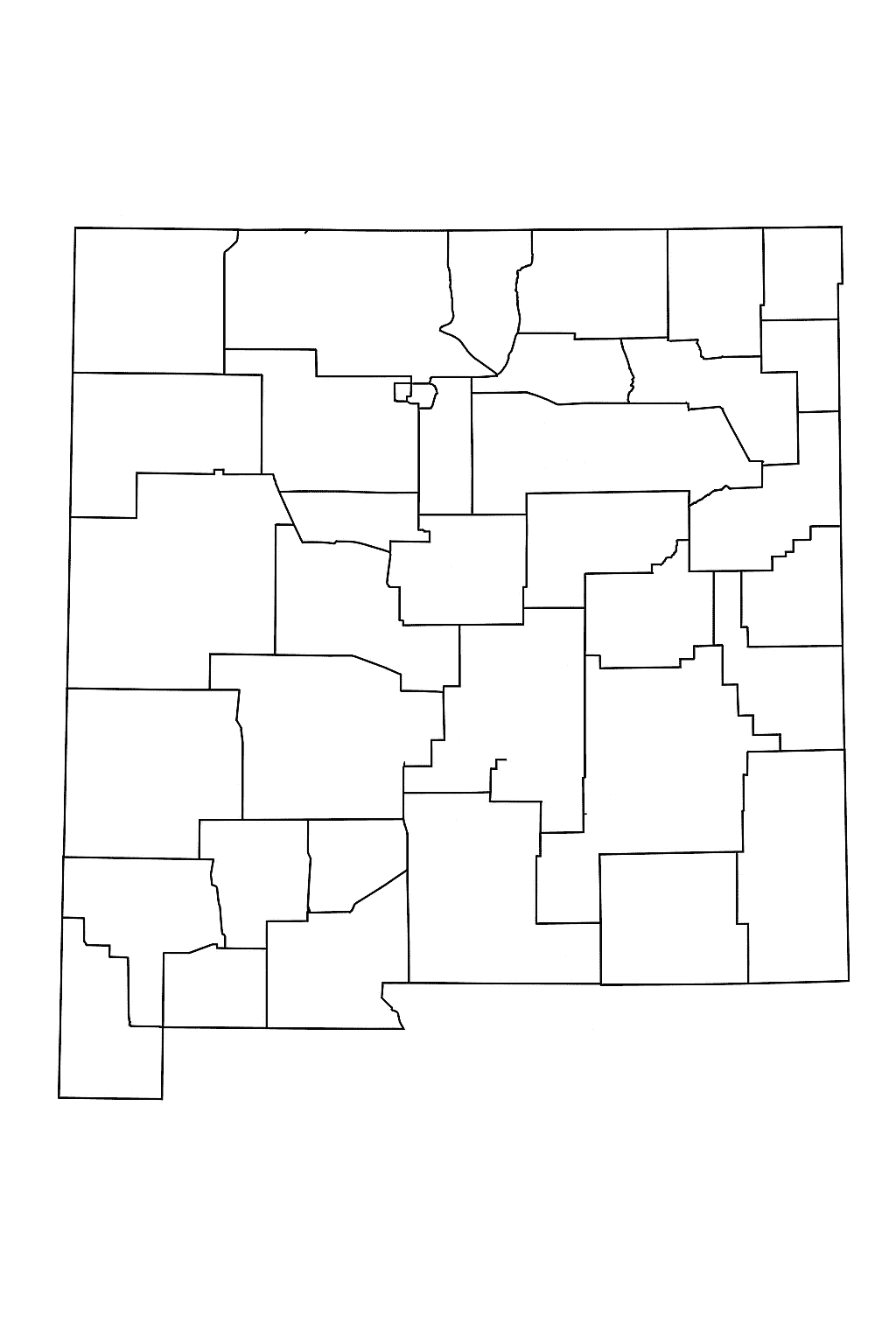 Blank New Mexico Map – Free Printable Resource
