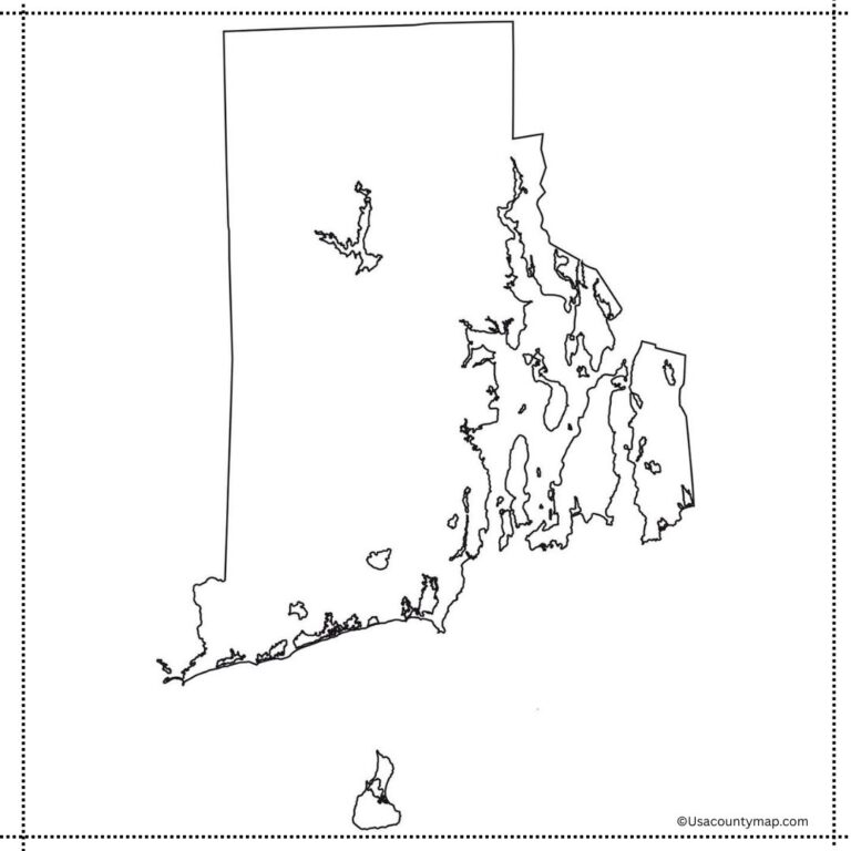 Blank Rhode Island Map – Educational State Guide