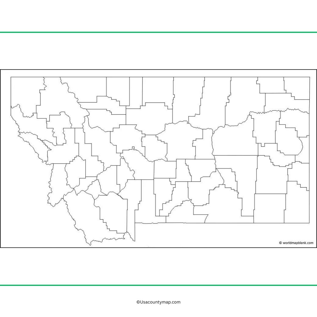 Blank Montana Map - Simple Unlabeled State Outline