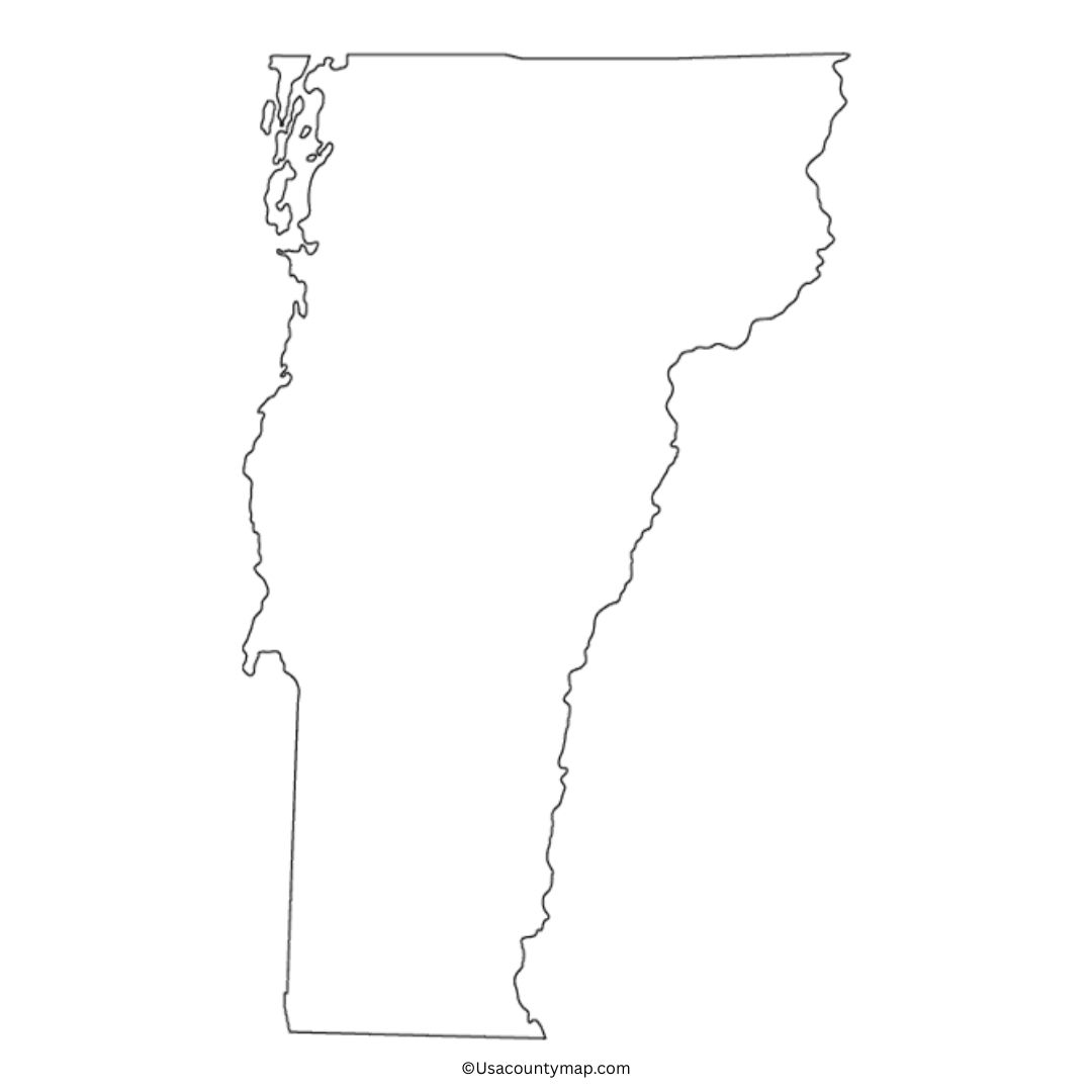 Blank Vermont Map – Free Outline Worksheet Tool