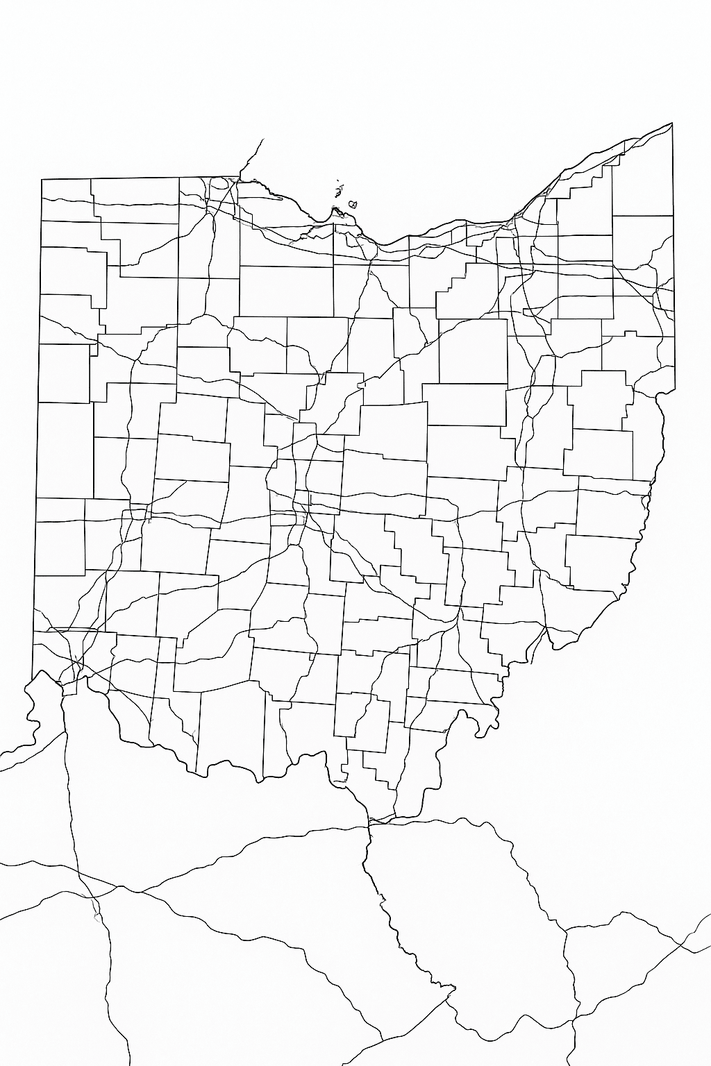Ohio County Map - Detailed Free Printable Guide